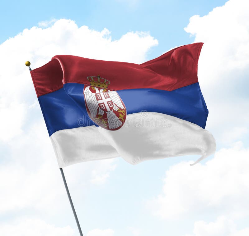 Serbiens Flagga I Militär Uniform Armé, Väpnade Styrkor, Soldater Samla ...