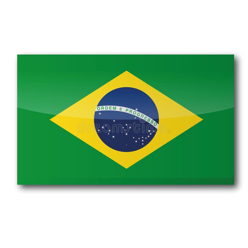 Flag of Brazil stock vector. Illustration of flag, latin - 129310363