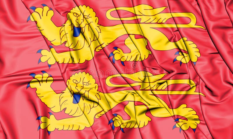 Flagge 3D Von Normandie, Frankreich Stock Abbildung - Illustration von ...