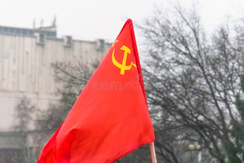 Flagge Union Der Sozialistischen Sowjetrepubliken UDSSR HD Stockfoto ...