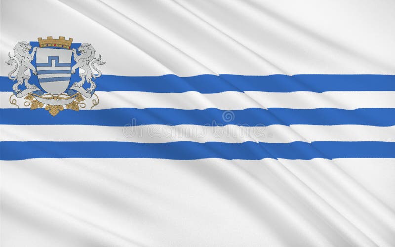 Flagge 3D Von Podgorica, Montenegro Stock Abbildung - Illustration von ...