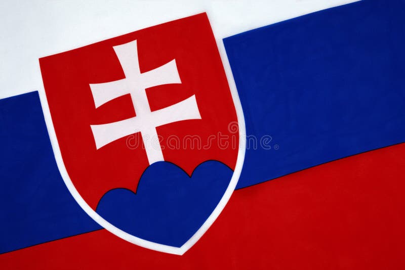 Flagge Von Slowakei - Europa Stockfoto - Bild von standard, fahnenmast ...