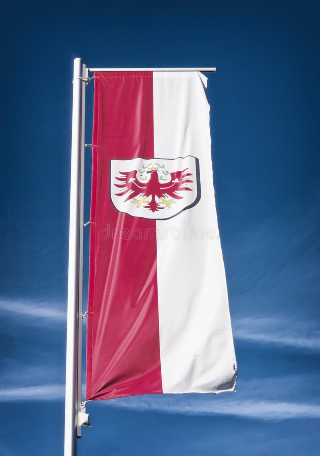 Tirol-Flagge stockfoto. Bild von himmel, einzeln, westlich - 50667590