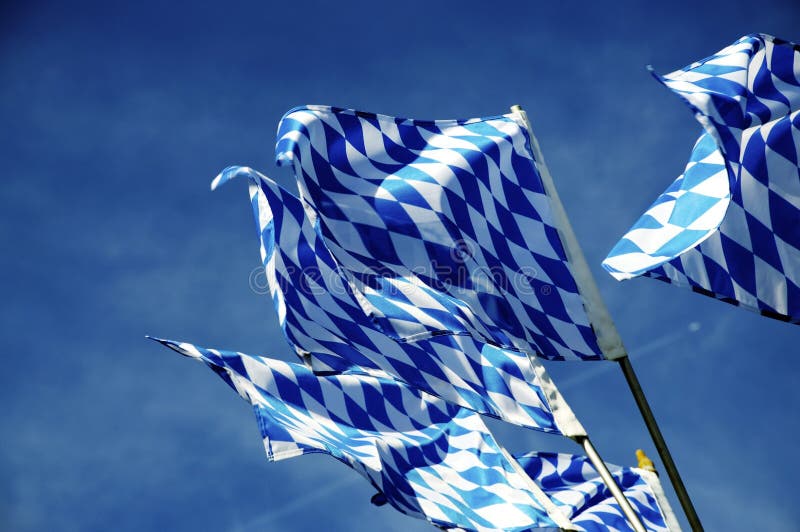 Bayerische Flagge stockbild. Bild von deutschland, münchen - 34649841
