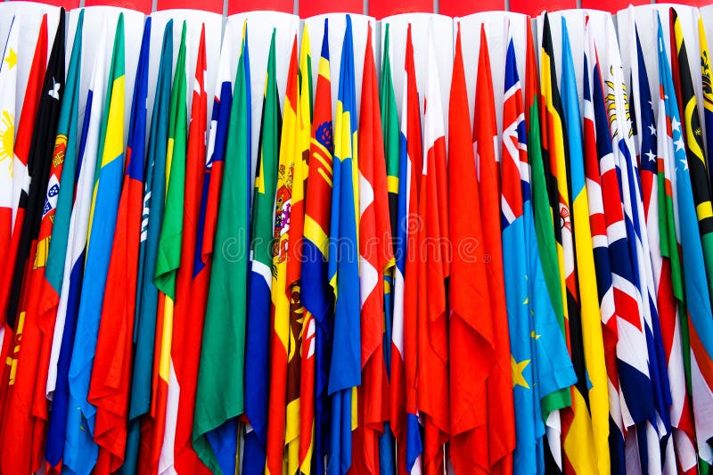 Flaggor fotografering för bildbyråer. Bild av stort, länder - 16119031
