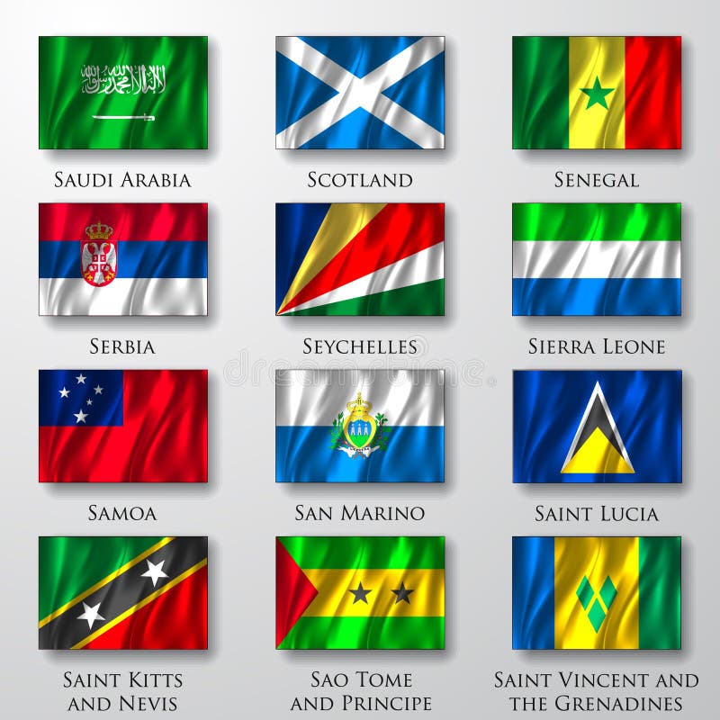 Flaggor. vektor illustrationer. Illustration av ange - 37695808