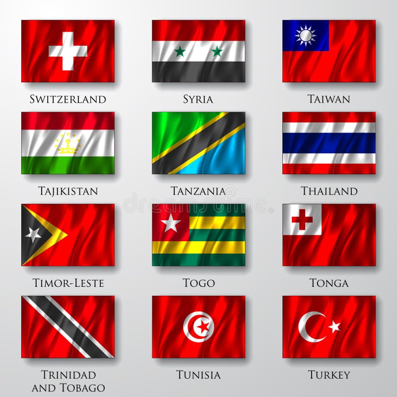 Flaggor. vektor illustrationer. Illustration av enigt - 37695927