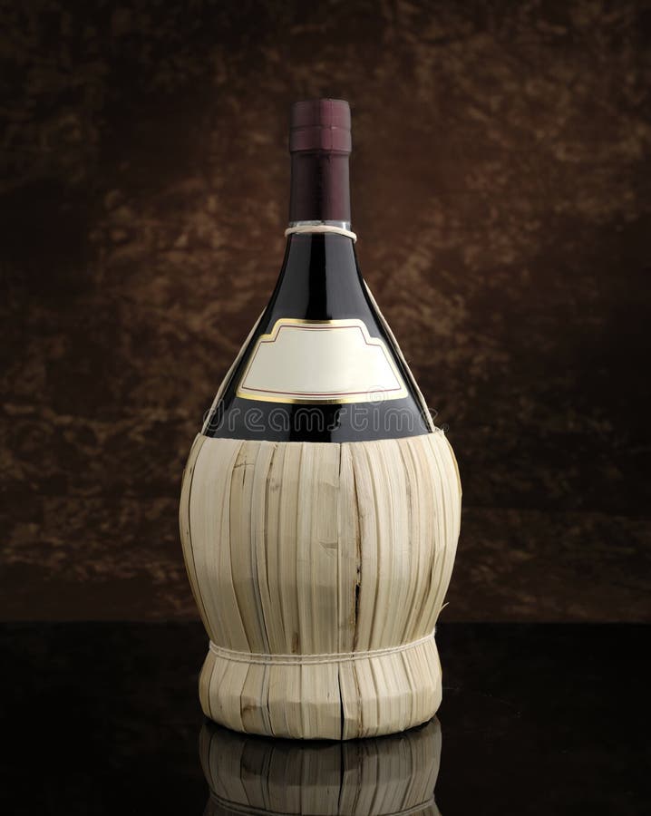 Flagon of Traditional Tuscan Red Wine without Label Stock Image - Image ...