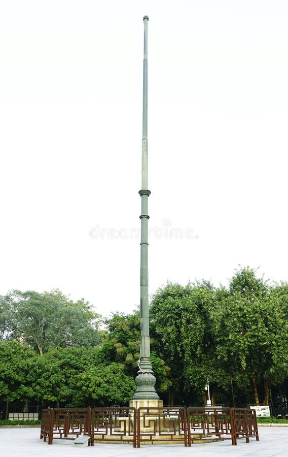 Flagpole stock photo. Image of metal, flagstaff, outdoor - 47644528