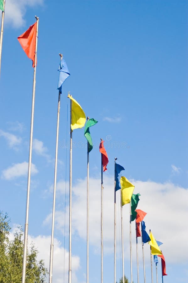 Flags stock image. Image of flutter, clear, flags, panel - 10872335