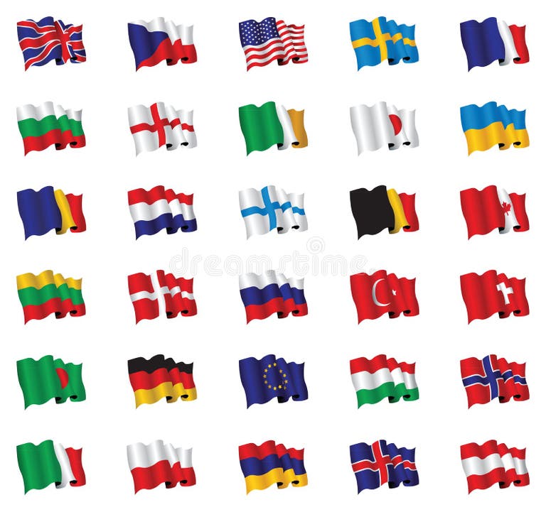 Flags Selection Stock Illustrations – 412 Flags Selection Stock ...