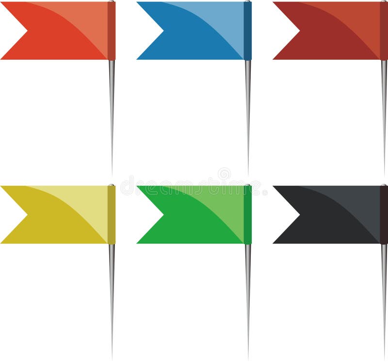 Flags stock illustration. Illustration of point, marker - 23482885