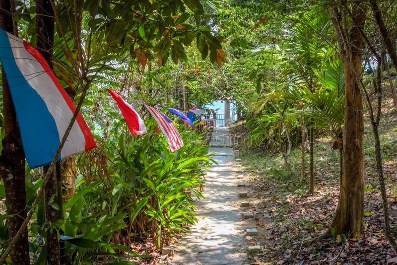 Flags along the road stock image. Image of national, battle - 36514571