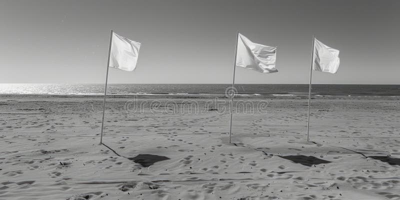 Flags on the beach stock image. Image of flags, holiday - 372266181