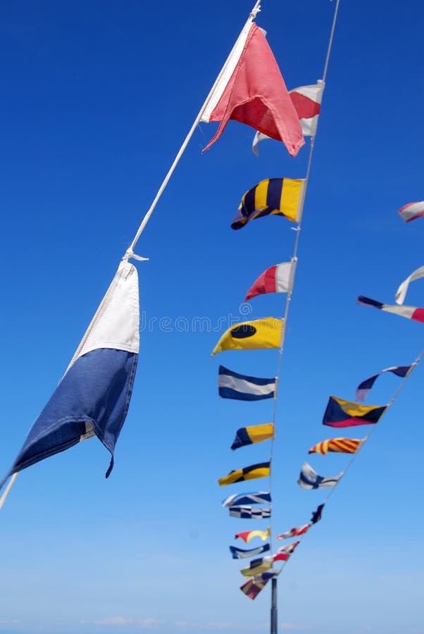 Flags on board stock photo. Image of color, seafaring - 6259464