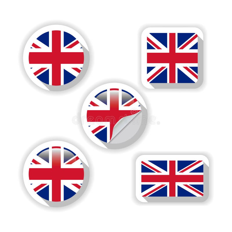 Flags of British. stock vector. Illustration of colors - 40275259