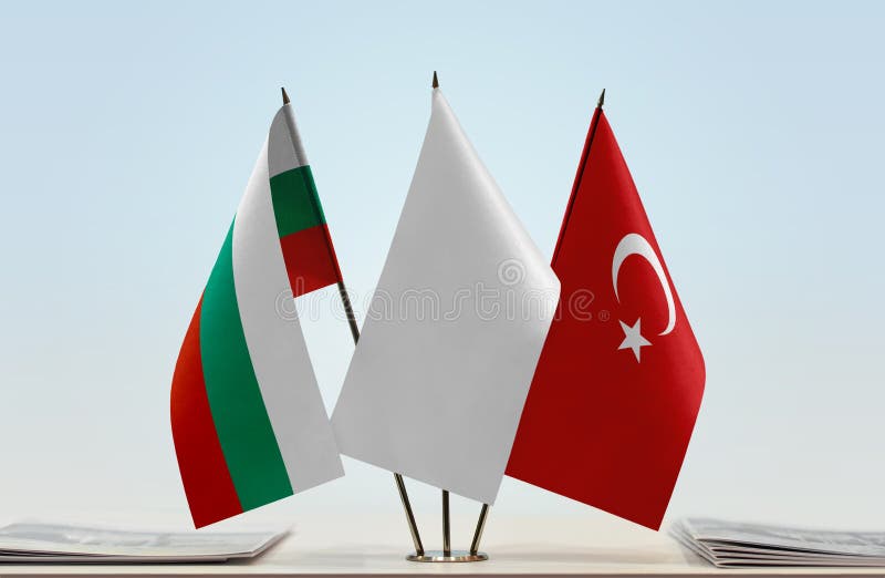 Flags of Bulgaria and Turkey Stock Image - Image of cloth, event: 118984417