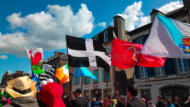 The Flags of the Celtic Countries Stock Video - Video of galicia ...