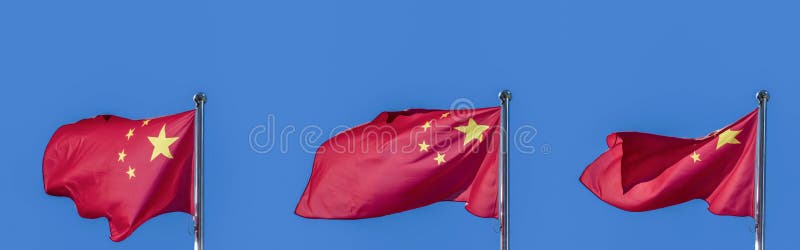 Flags of China stock photo. Image of flying, national - 268013248