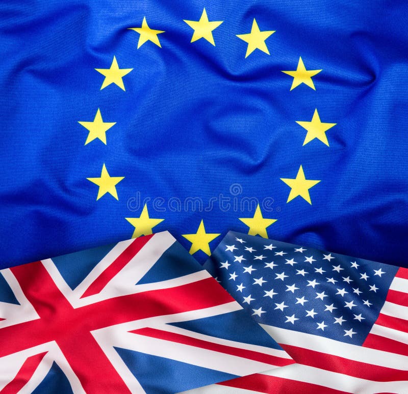 Flags. Collage of Three Flags Stock Image - Image of european, american ...