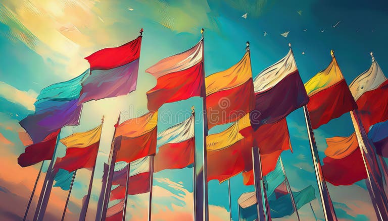 Flags Concept At3 Striking Collection of Artistic Flags in a Vibrant ...