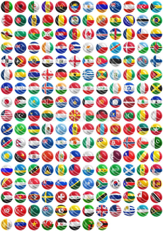 Flags Cricket World Cup Stock Illustrations – 86 Flags Cricket World ...