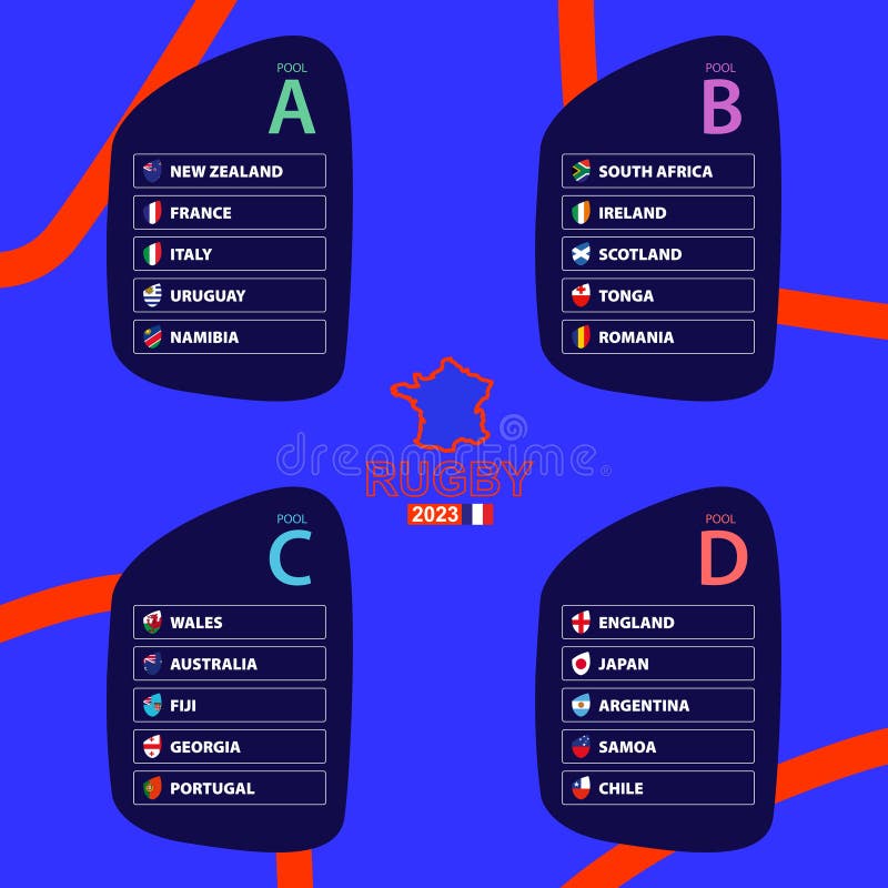 Rugby World Cup 2023 Flags Stock Illustrations – 23 Rugby World Cup ...