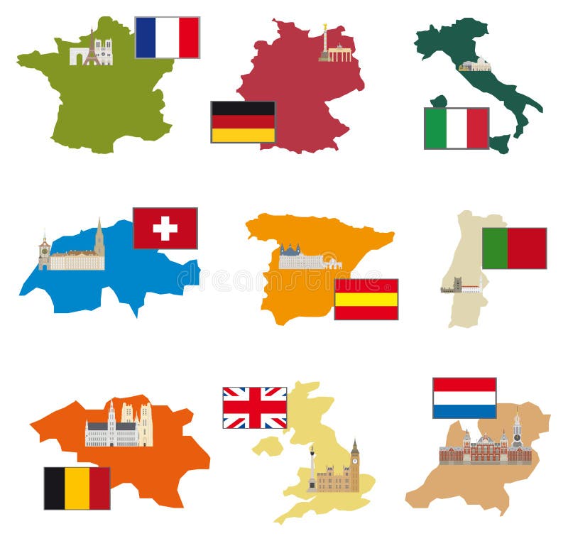 Flags and countries stock vector. Illustration of national - 35976667