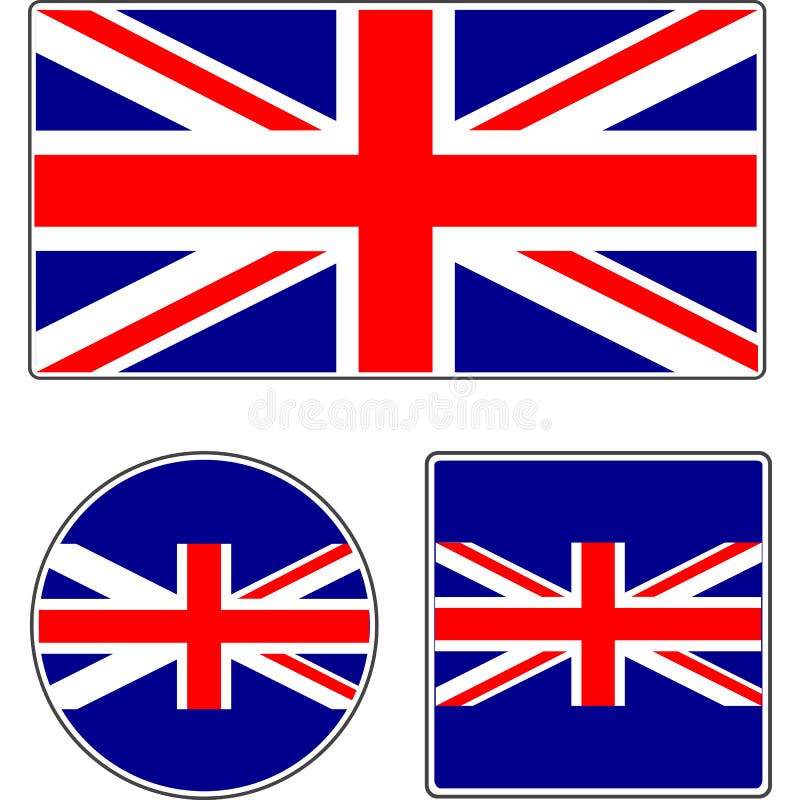 The National Flag of Great Britain. Vector Illustration. Stock Vector ...