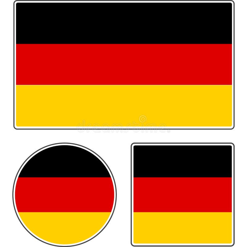 Germany Black Red Yellow National Flag Waving in the Wind on a ...