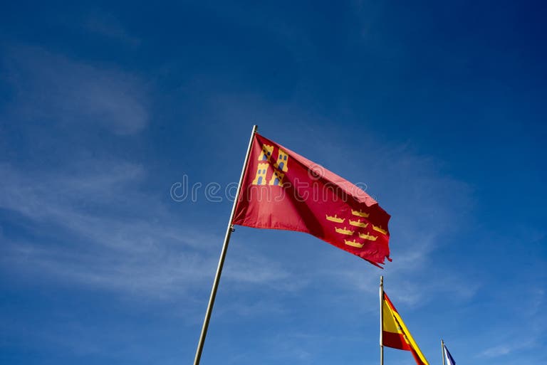 Flags of Different Autonomous Communities of Spain Stock Photo - Image ...