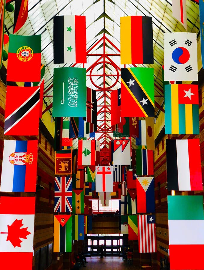 Flags of Different Nations. Stock Image - Image of flags, behnd: 170251411