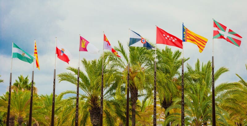 Flags stock photo. Image of europe, provinces, arms, valencia - 48370508