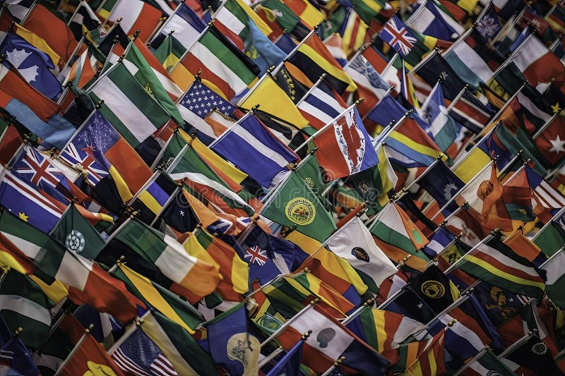 Flags of differnt contries stock illustration. Illustration of differnt ...