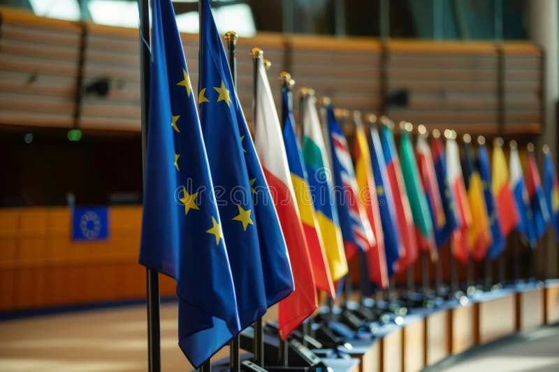 Flags of EU countries stock photo. Image of multicultural - 311028064