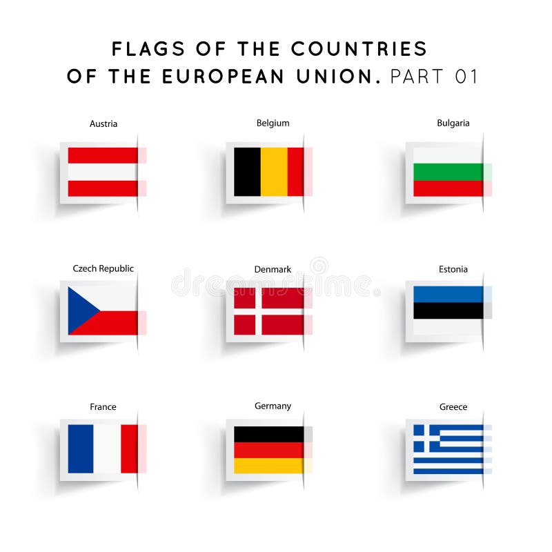 European Union Country Flags 2014 Stock Vector - Illustration of ...