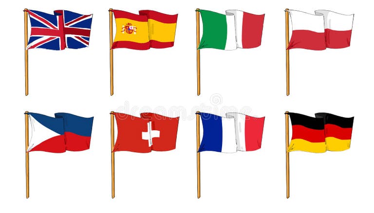 Hand Drawn Europe Flags Stock Illustrations – 317 Hand Drawn Europe ...