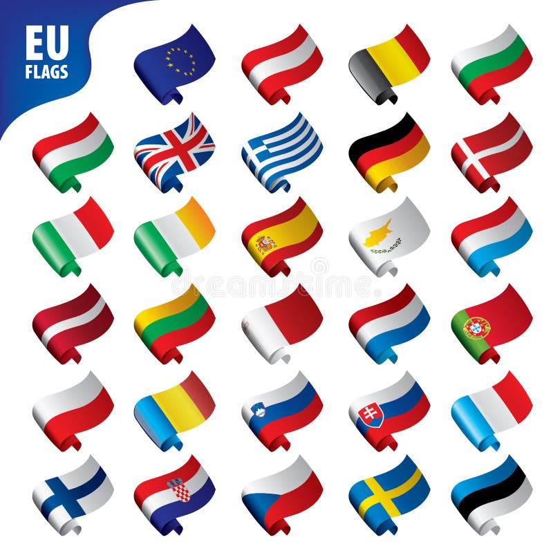 Flags of the European Union Stock Vector - Illustration of estonia ... Flags of the European Union Stock Vector - Illustration of estonia ...