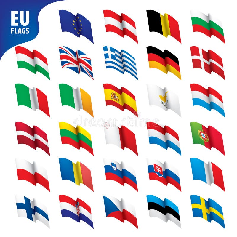 Flags of the European Union Stock Vector - Illustration of belgium ...
