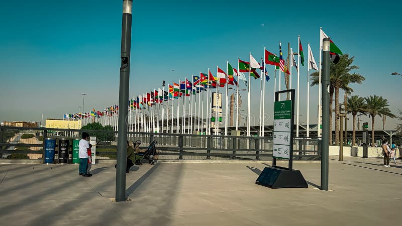 Flags at Expo 2020 editorial image. Image of flags, street - 242005130