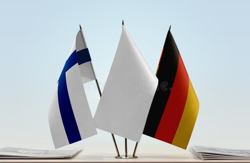 Flags of Finland and Germany Stock Image - Image of business ...