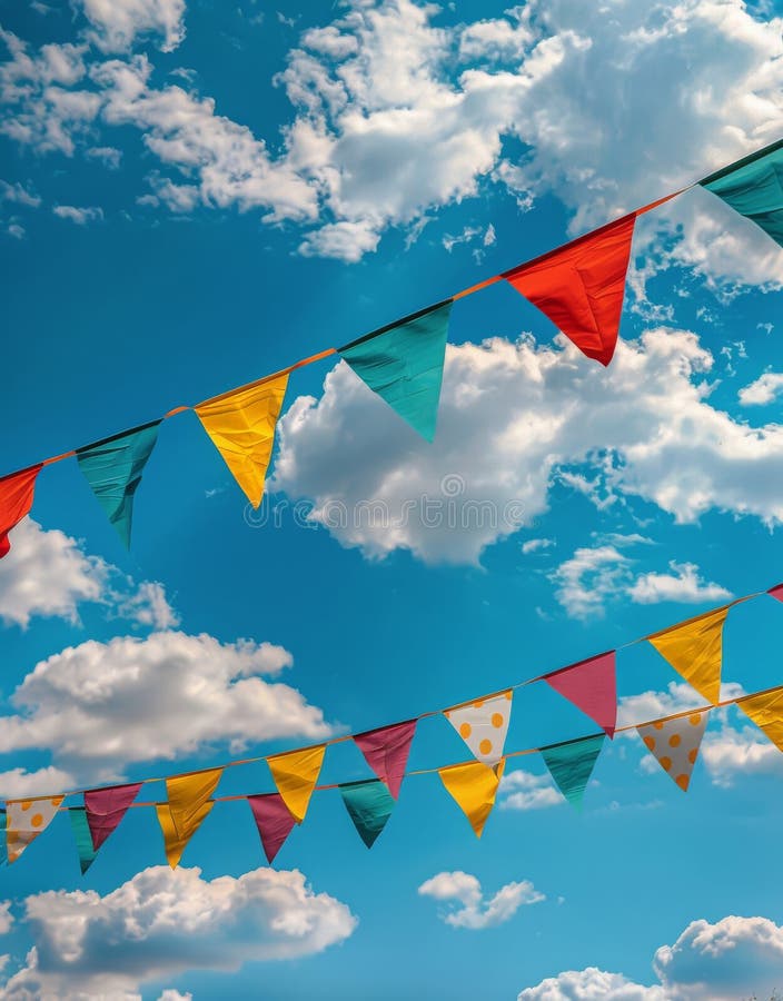 Flags Flying in the Air stock image. Image of outdoor - 318136741