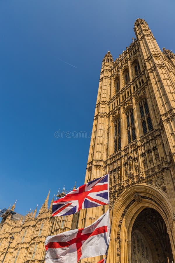 Flags Flying Over Parliament Square London Editorial Photography ...