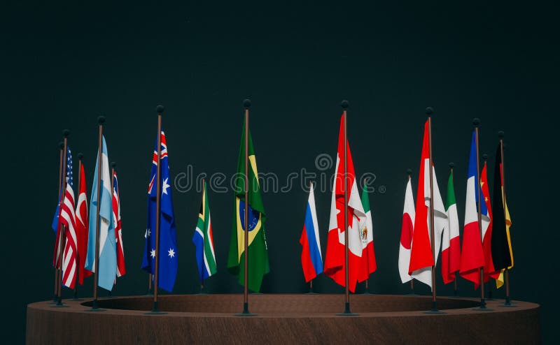 Flags G20 Membership , Concept of the G20 Summit or Meeting, G20 ...