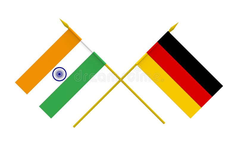 Flags, Germany and India stock illustration. Illustration of duel ...