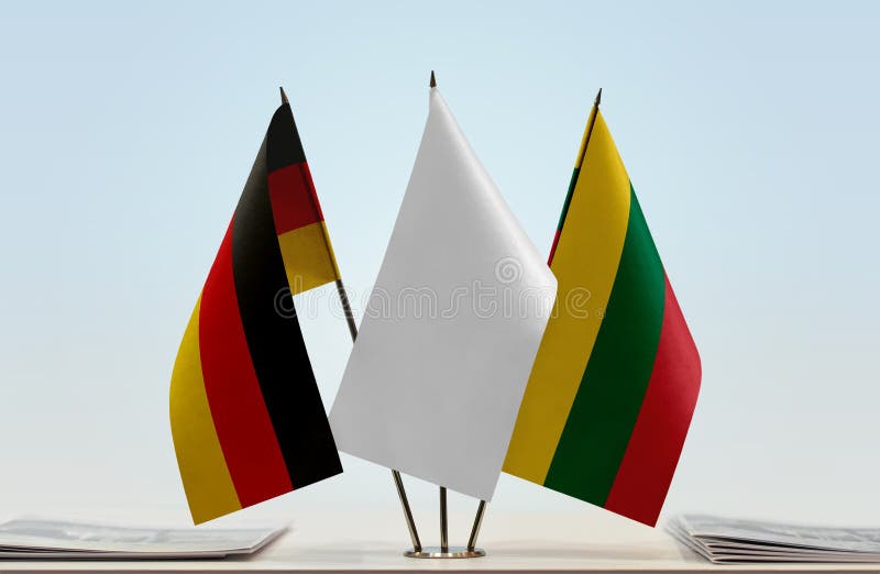 Flags of Germany and Lithuania Stock Photo - Image of clean, nation ...