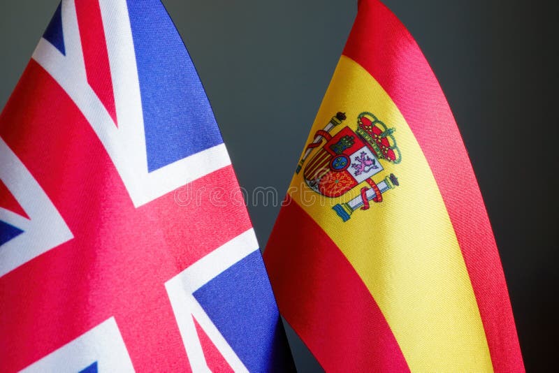 Flags of Great Britain and Spain As a Concept of Diplomatic Relations ...