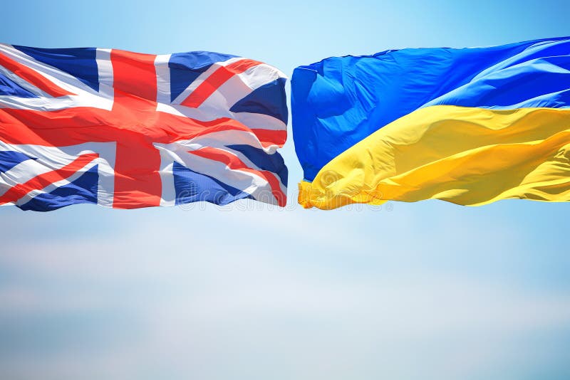 Ukrainian flag stock photo. Image of flag, banner, blowing - 109888648