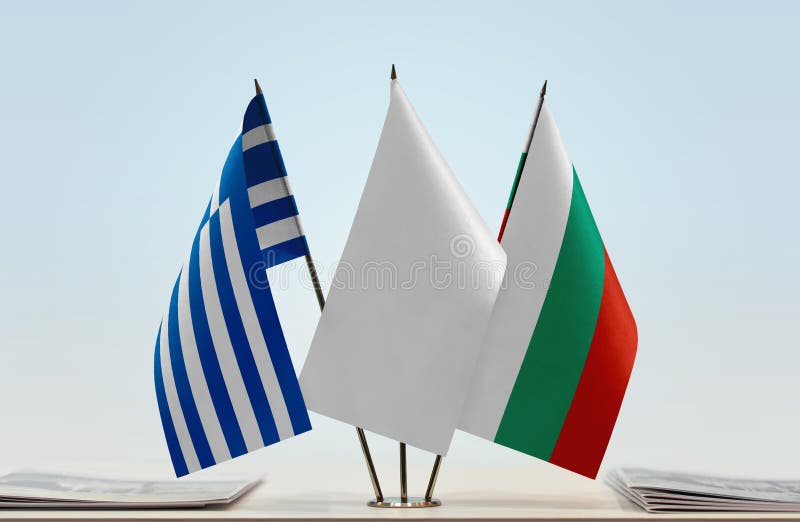 Flags of Greece and Bulgaria Stock Image - Image of flags, independent ...