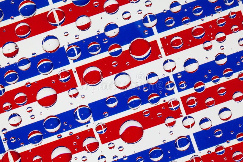 Rain Drops Full of Dutch Flags Stock Illustration - Illustration of ...